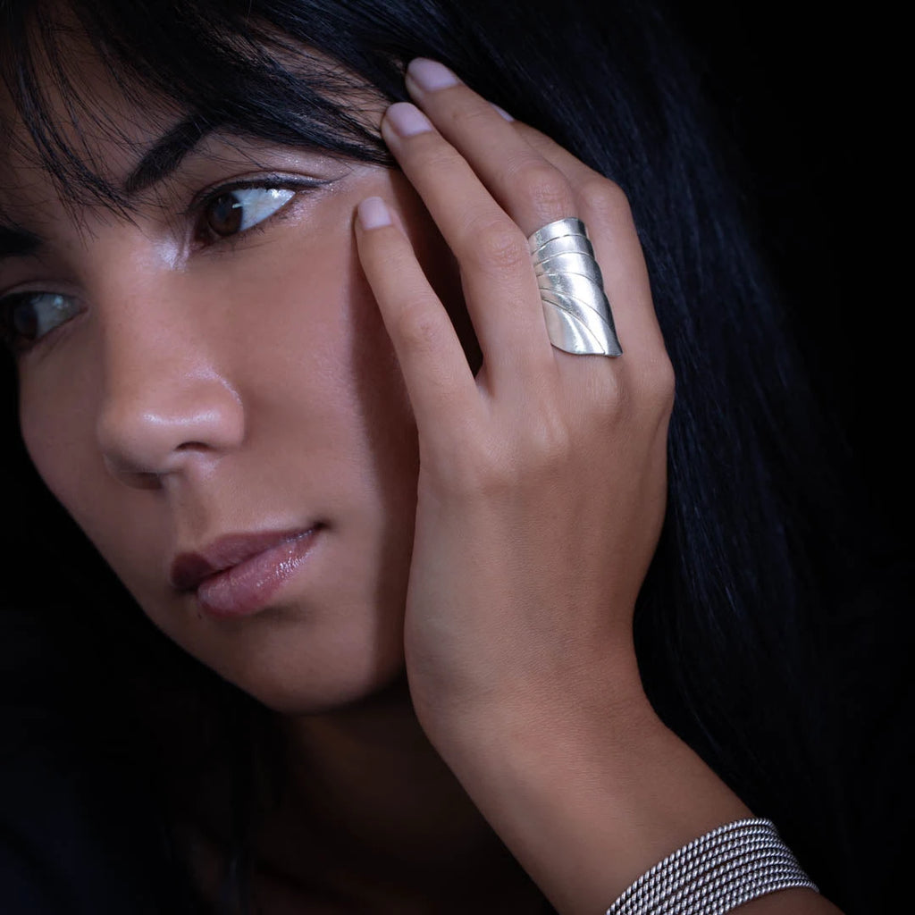 Bague en argent Contemporaine N°28 - Itsara Bijoux – Itsara bijoux