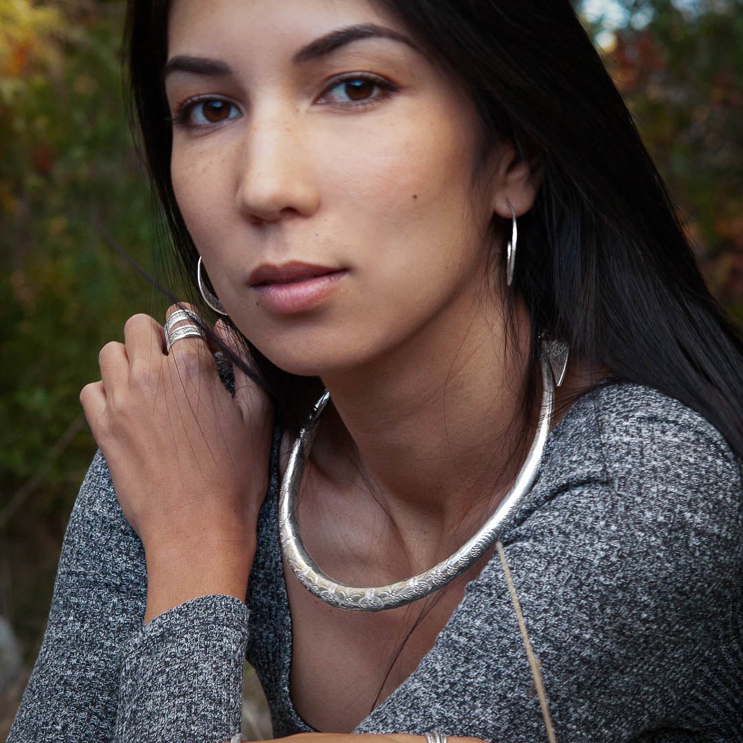 Collier torque en argent N°4 - Itsara Bijoux – Itsara bijoux